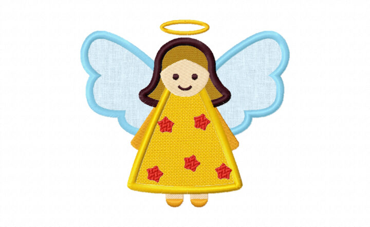 Angel Appliqué Embroidery Design – Daily Embroidery